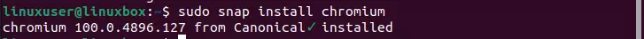 Ինչպես տեղադրել Chromium-ը Ubuntu 22.04-ում 960_7