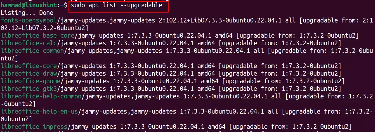 Jinsi ya kutumia Meneja wa Kifurushi cha APT katika Ubuntu 22.04 962_2