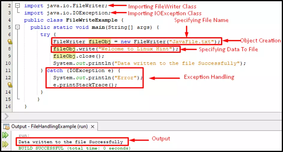 Како да креирате/напишете датотека во Java? 9645_2