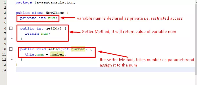 Encapsulation mu Java | Anafotokoza 9659_2