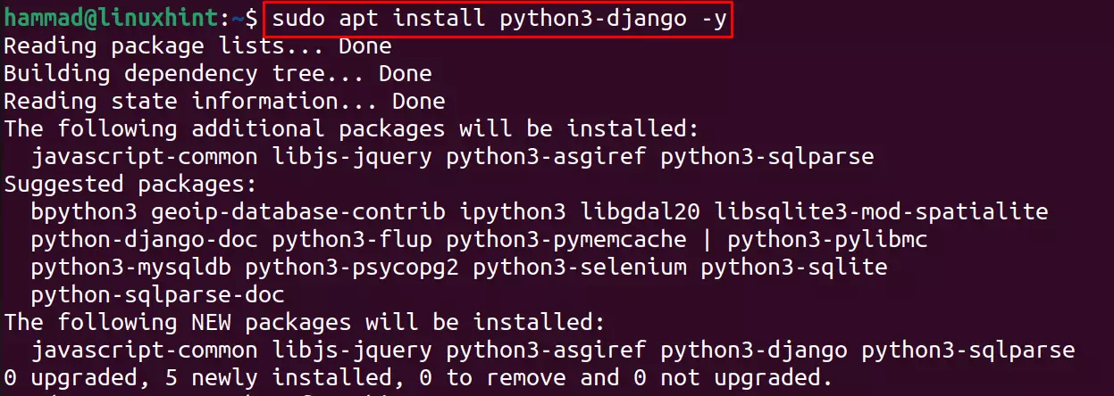 2 Madaling Paraan sa Pag-install ng Django sa Ubuntu 22.04 965_3