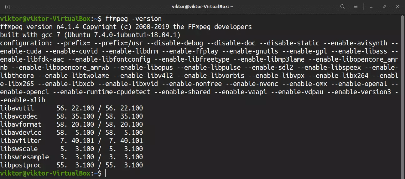 Suiteáil agus Úsáid FFmpeg ar Ubuntu 20.04 9668_10