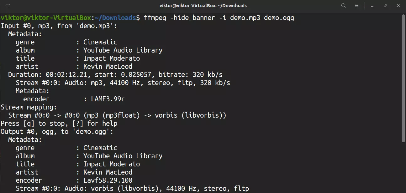 Տեղադրեք և օգտագործեք FFmpeg-ը Ubuntu 20.04-ում 9668_31