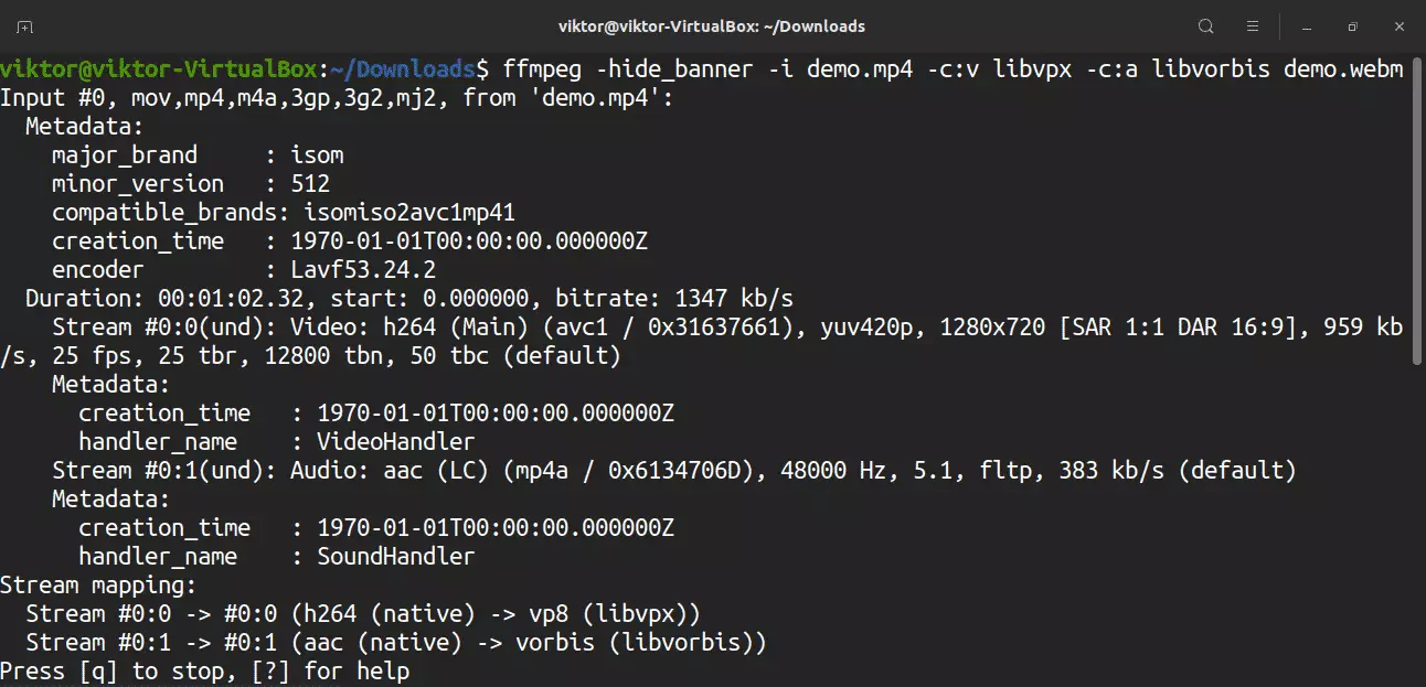 Установите и используйте FFmpeg в Ubuntu 20.04 9668_32