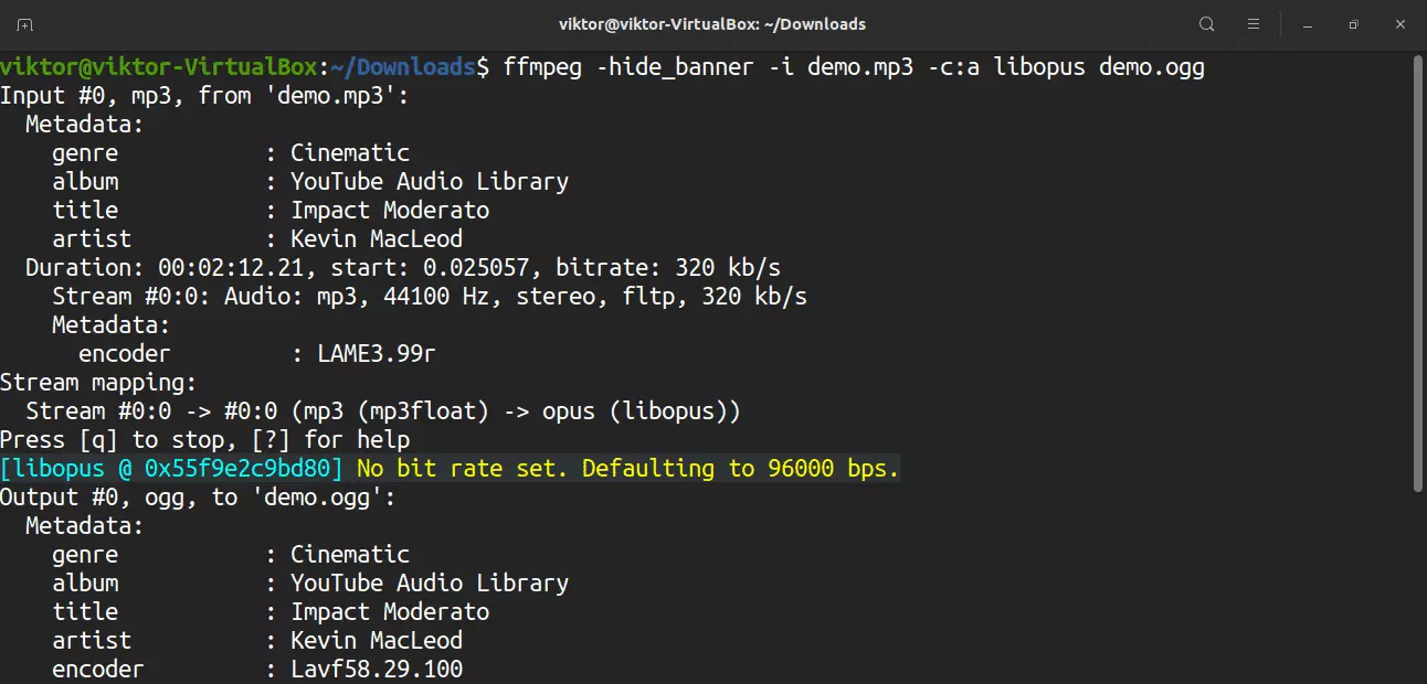 Տեղադրեք և օգտագործեք FFmpeg-ը Ubuntu 20.04-ում 9668_33