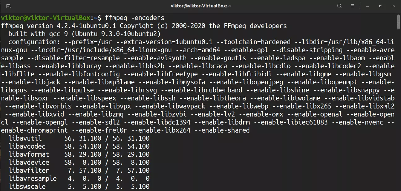 Suiteáil agus Úsáid FFmpeg ar Ubuntu 20.04 9668_4