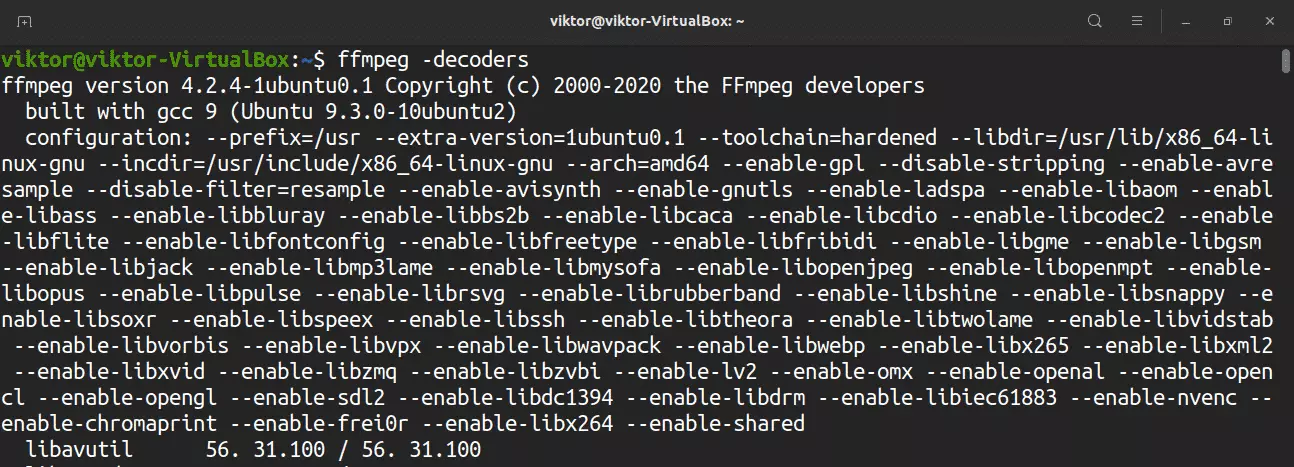 Instalirajte i koristite FFmpeg na Ubuntu 20.04 9668_6