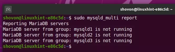 הפעלת מופעי MariaDB מרובים ב- Ubuntu 20.04 LTS 9704_46