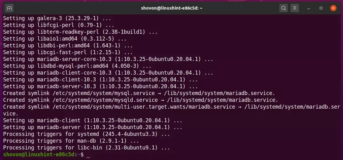 Ubuntu 20.04 LTS da bir nechta MariaDB misollarini ishga tushirish 9704_5