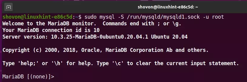 Ubuntu 20.04 LTS da bir nechta MariaDB misollarini ishga tushirish 9704_51