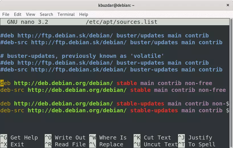 فهم واستخدام Debian sources.list 9711_1
