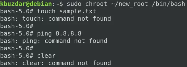 Πώς να χρησιμοποιήσετε το chroot στο Debian 10 9715_10