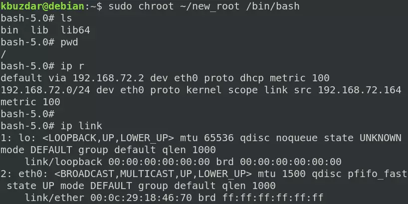 Як выкарыстоўваць chroot у Debian 10 9715_9