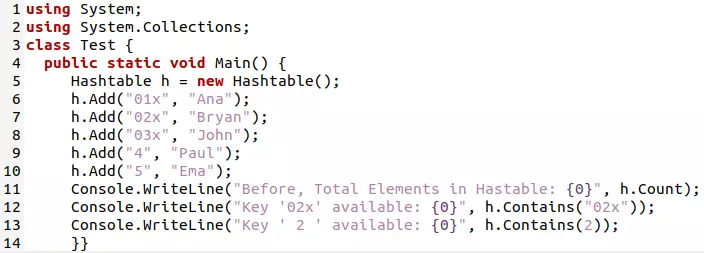 Tabela de hash em C# 9778_9