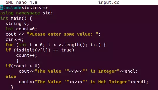 C++ Ստուգեք, արդյոք մուտքագրումը Int է 9784_4