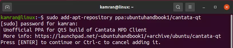 Cómo instalar el reproductor de música Cantata en Ubuntu 20.04 9812_17