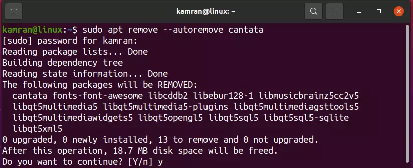 Ubuntu 20.04-də Cantata Musiqi Pleyeri necə quraşdırmaq olar 9812_21