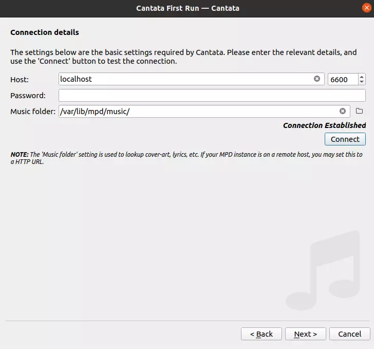 Cómo instalar el reproductor de música Cantata en Ubuntu 20.04 9812_9