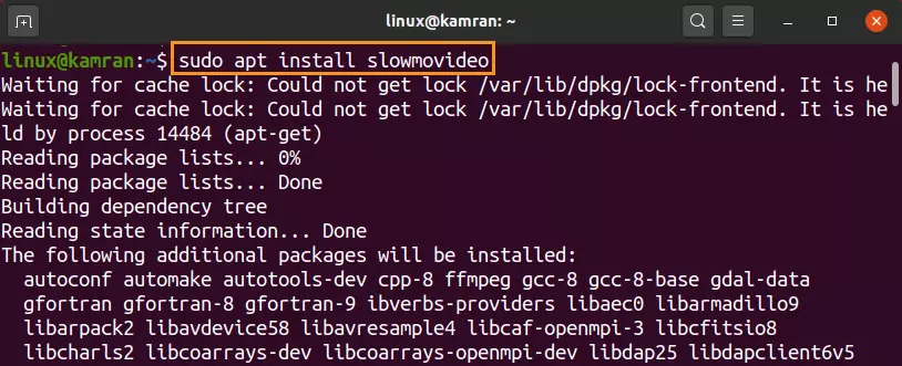 SlowMoVideo li Ubuntu saz bikin 9813_2