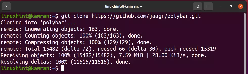 Ubuntu 20.04 के लिए पॉलीबार के साथ सुंदर अनुकूलन योग्य स्थिति बार बनाएं 9814_4