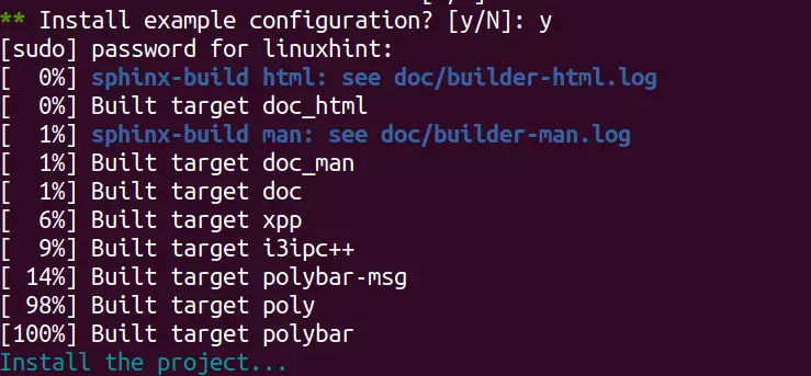 Ubuntu 20.04-д зориулсан Polybar ашиглан үзэсгэлэнтэй тохируулах боломжтой статусын мөрүүдийг үүсгэ 9814_6