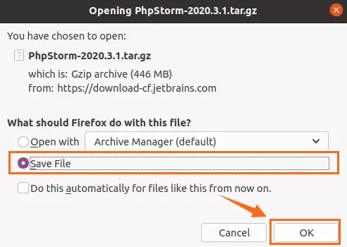 उबंटू 20.04 वर PhpStorm कसे स्थापित करावे? 9818_3