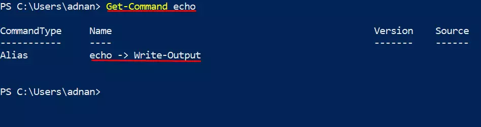 Jinsi ya kutumia Echo Amri katika PowerShell 9853_1