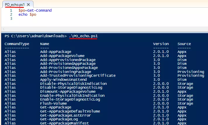 Echo Command gebruiken in PowerShell 9853_7