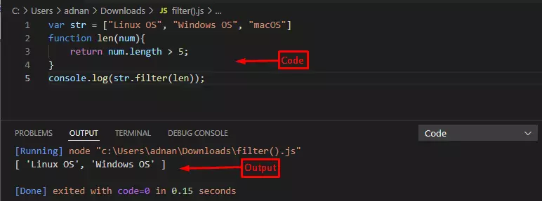 JavaScript에서 배열 요소를 필터링하는 방법 9859_3