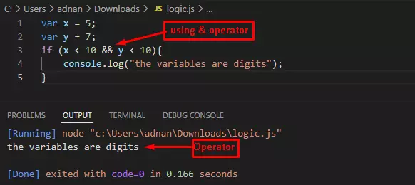 Hoe om logiese operateurs in JavaScript te gebruik 9862_1