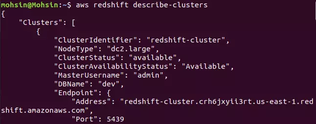 Uyenza njani i-Redshift Cluster kwi-AWS 988_19