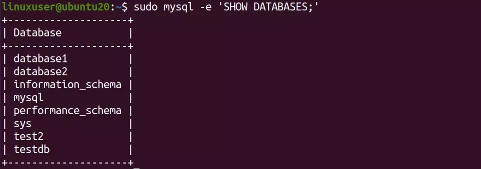Vis alle databaser i MySQL 9943_7