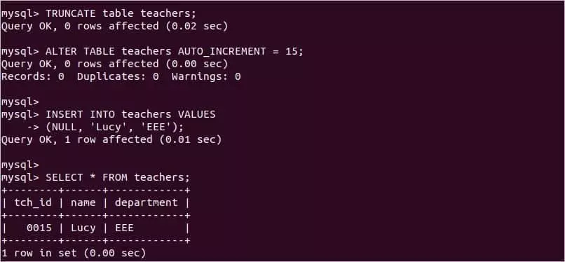 Kako koristiti MySQL auto-inkrement 9951_8