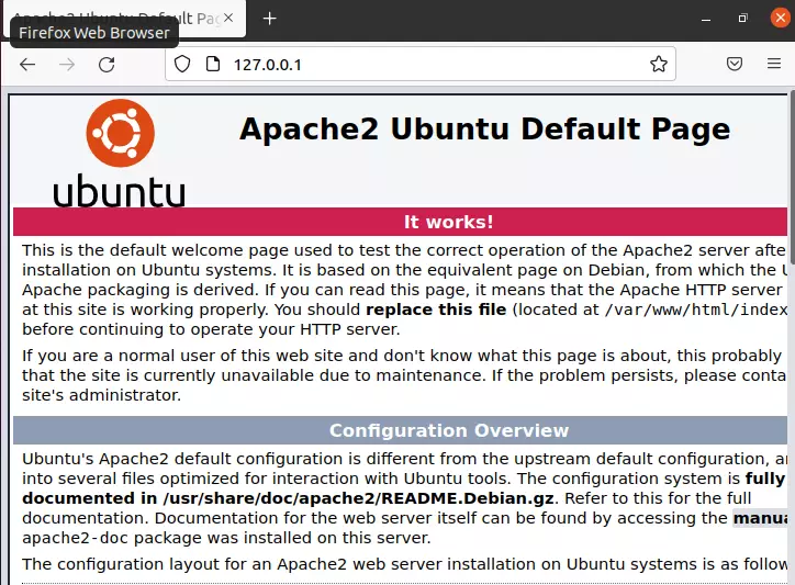 Jinsi ya Kufunga Ubadilishaji wa Apache kwenye Ubuntu 9_3